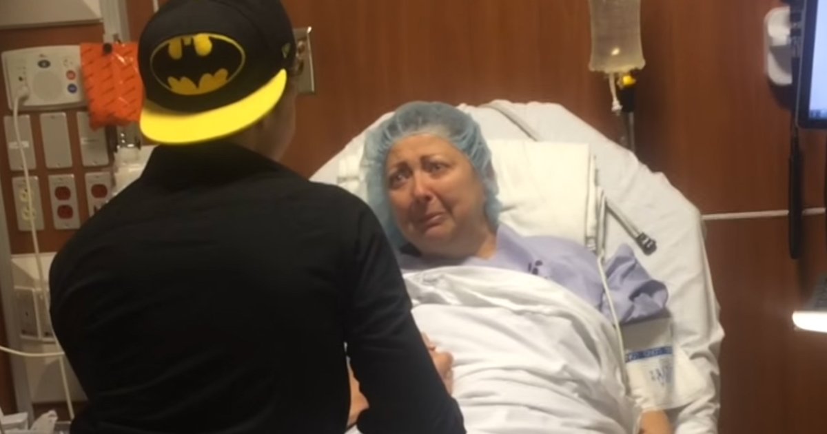 Son Flied Home To Surprise Mother Moments Before She Went Into Surgery