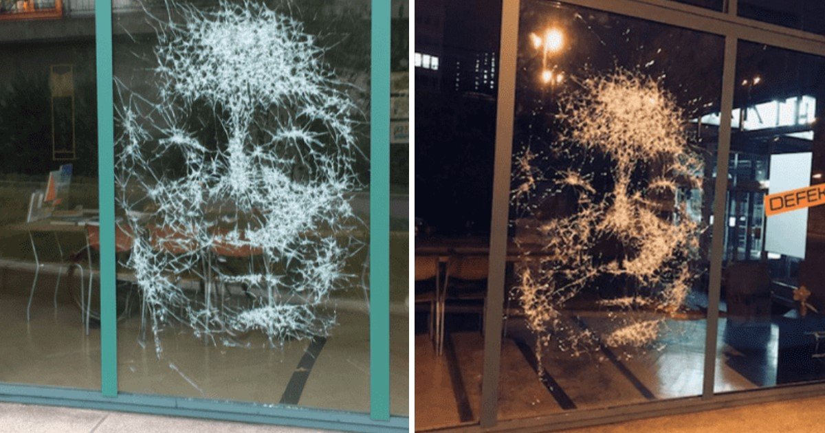 An Artist Created An Unbelievable Portrait By Breaking Glass In Certain Spots Small Joys