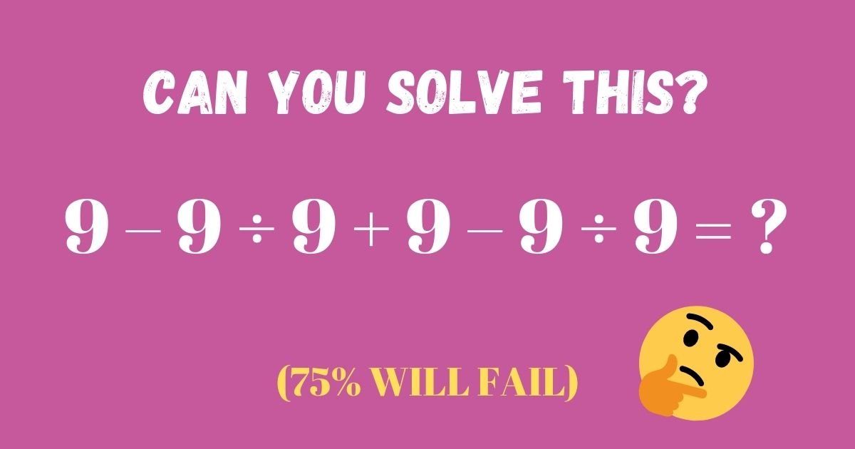 Can You Solve This Tricky Math Problem For Kids That Has Been Confusing ... Can You Solve This Tricky Math Problem For Kids That Has Been Confusing ...