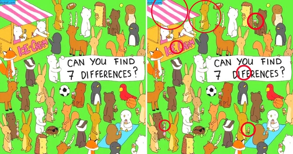 Can You Spot All The Differences 95 Of People Can Only Find Less Than